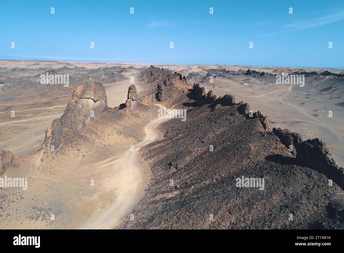 HAMI, CHINA - OCTOBER 15, 2023 - Stone walls in the Gobi are seen in ...