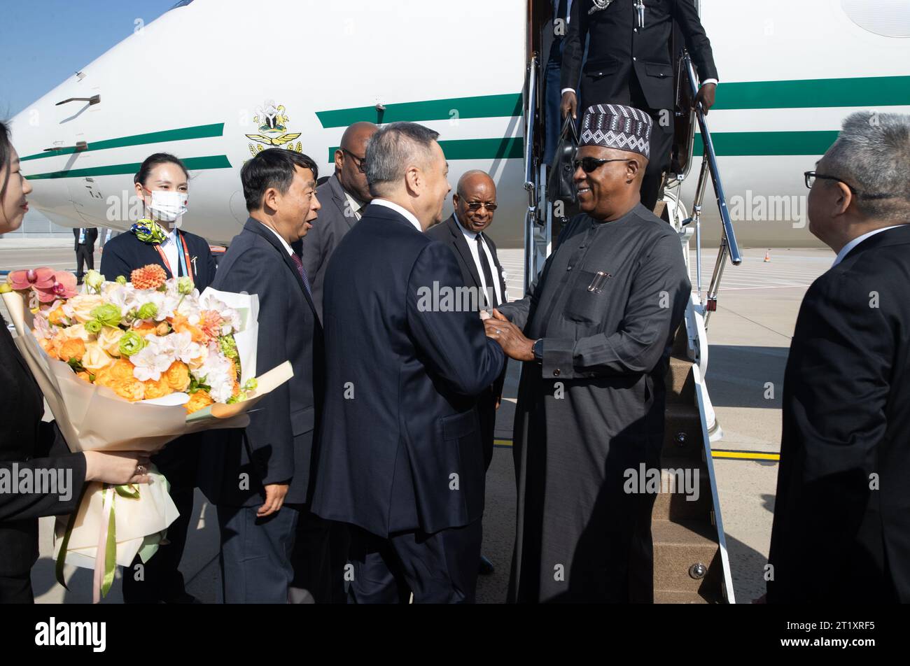 Beijing, China. 16th Oct, 2023. Nigerian Vice President Kashim Shettima ...