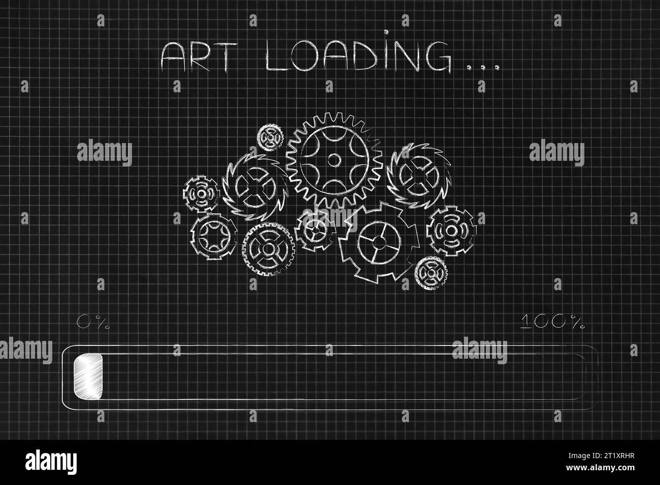 artificial intelligence and deep learning conceptual illustration, Art ...
