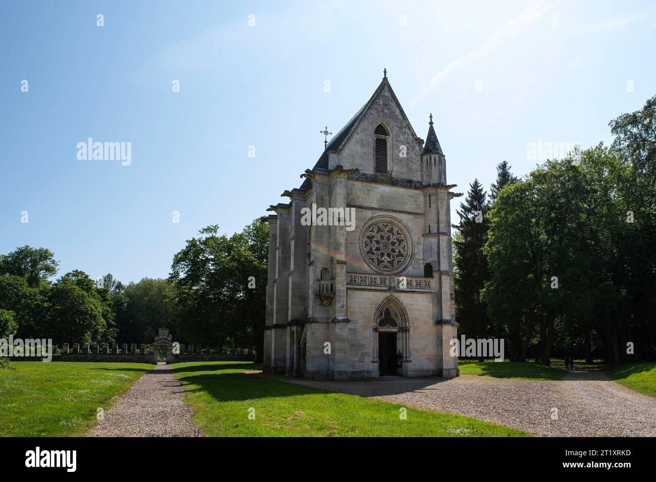 12th century Sainte Marie de Chaalis chapel in France Stock Photo - Alamy