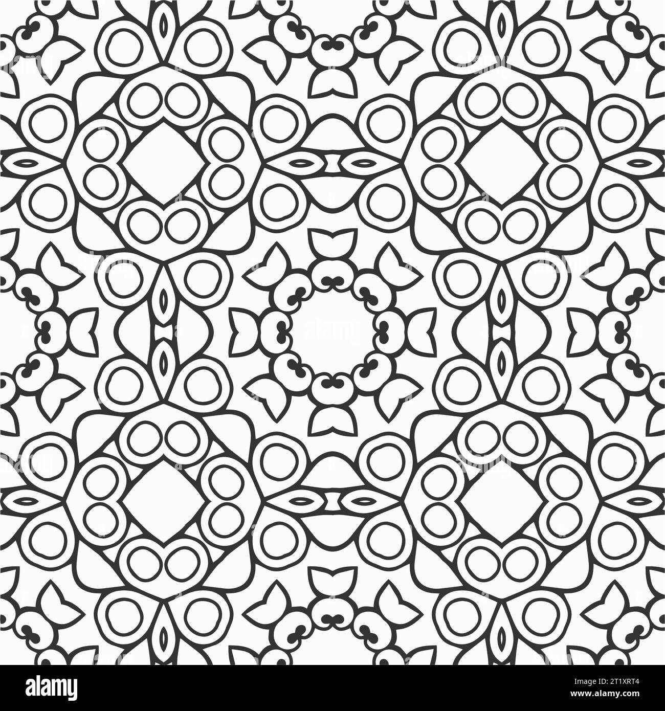 vector geometric pattern coloring page design Stock Vector Image & Art ...