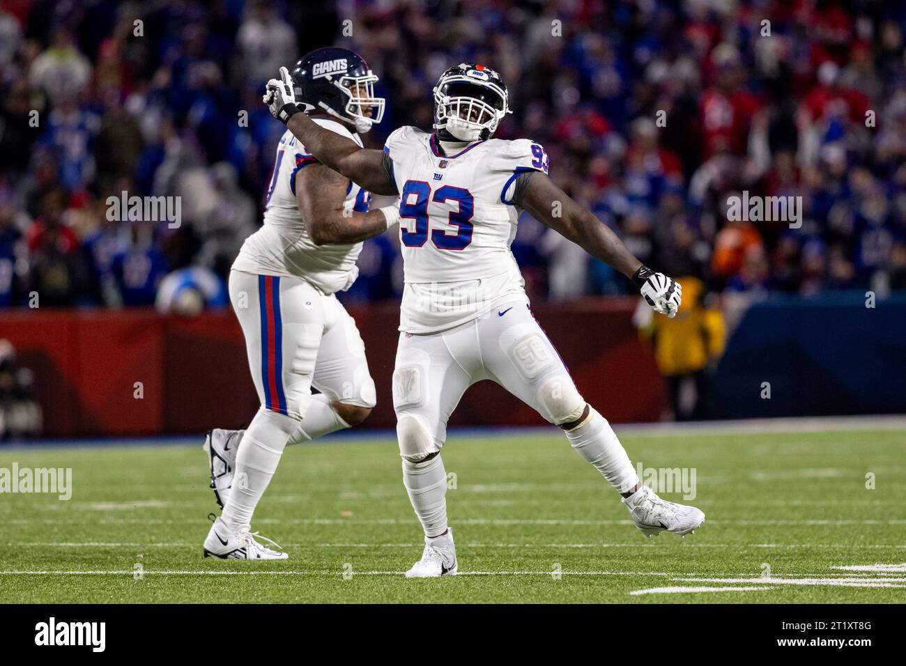 New York Giants defensive tackle Rakeem Nunez-Roches (93) celebrates ...
