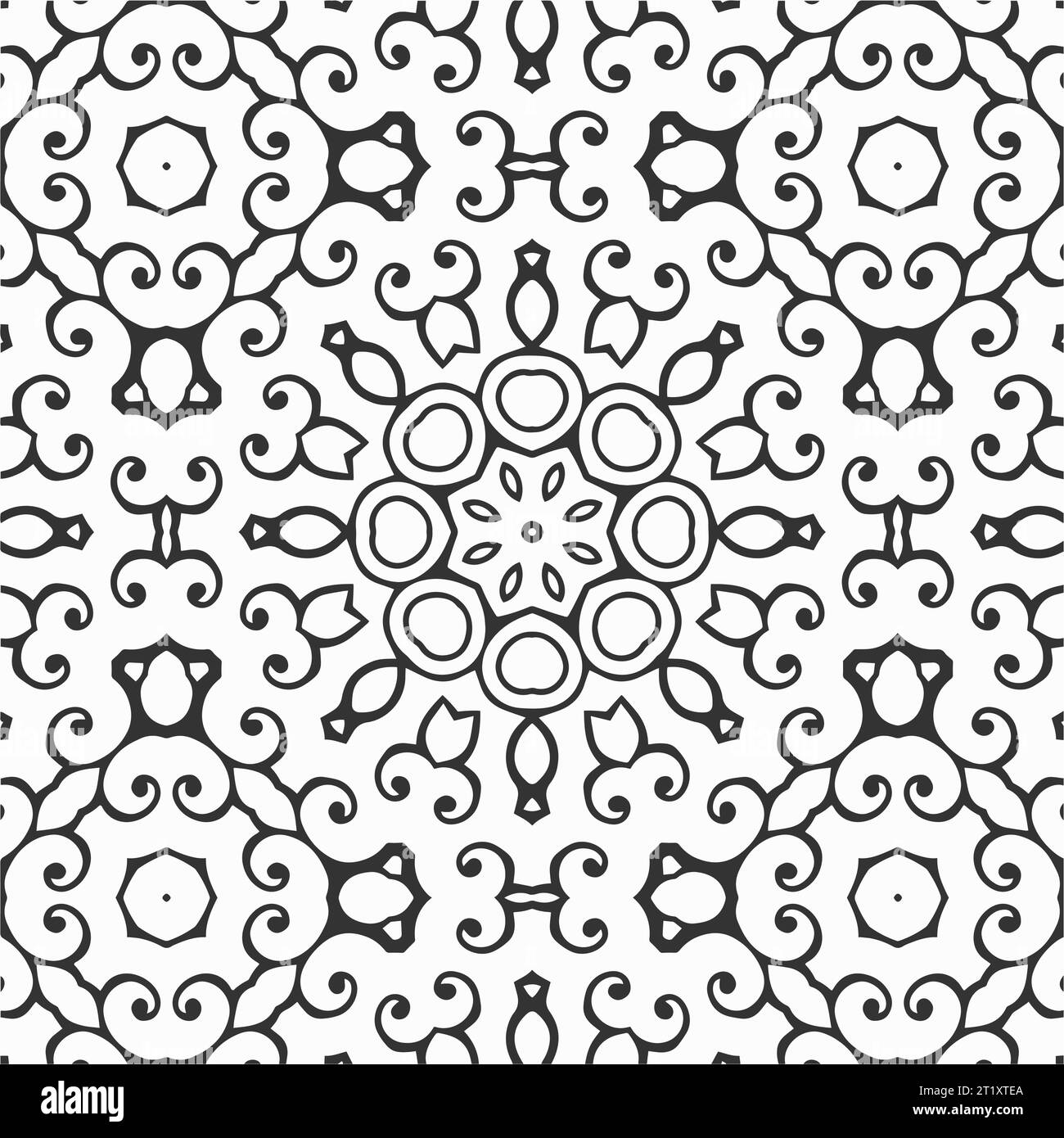 vector geometric pattern coloring page design Stock Vector Image & Art ...