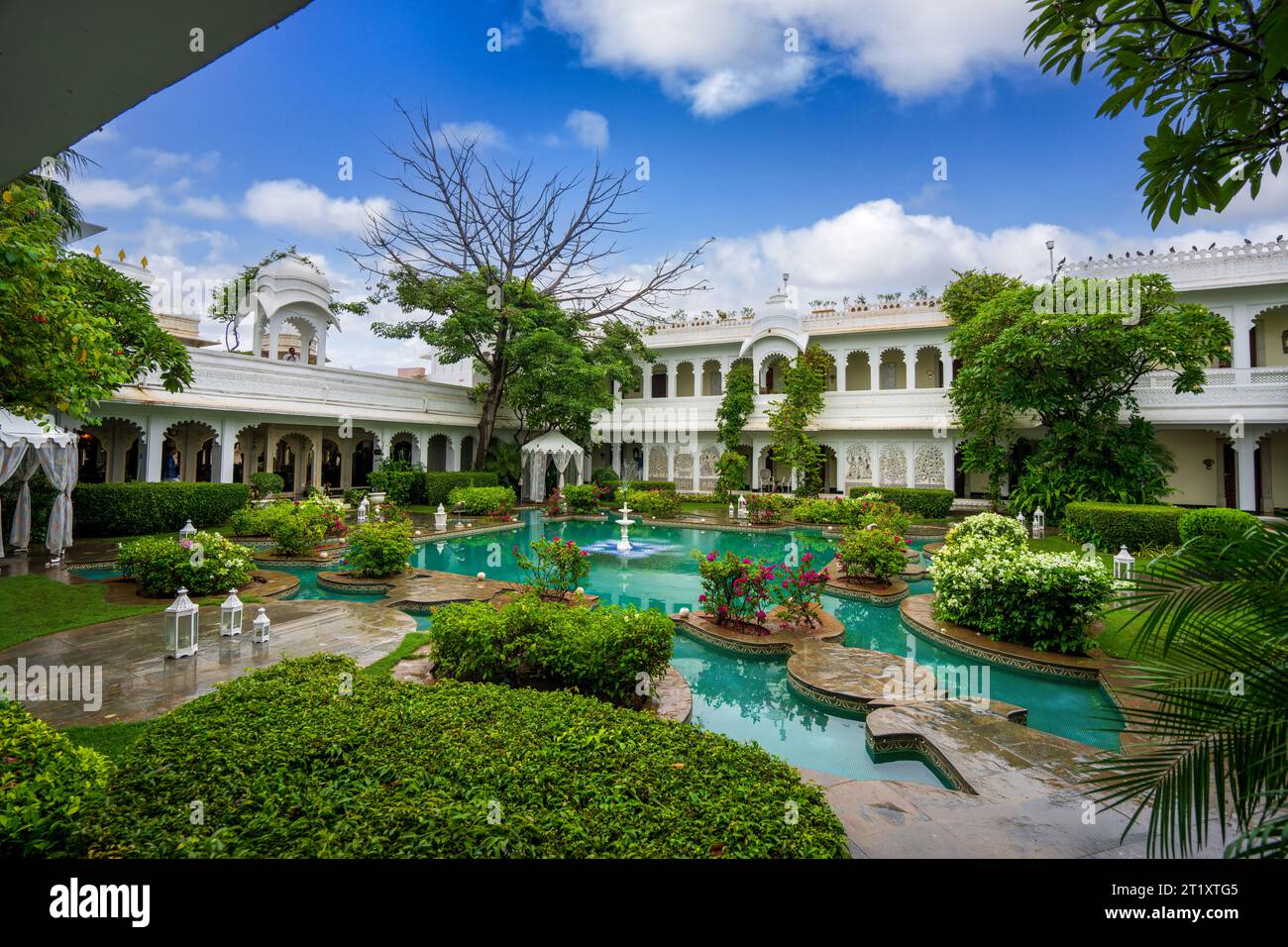 Udaipur, Rajasthan, India, 09/16/2023: Taj Lake Palace Hotel on Lake ...