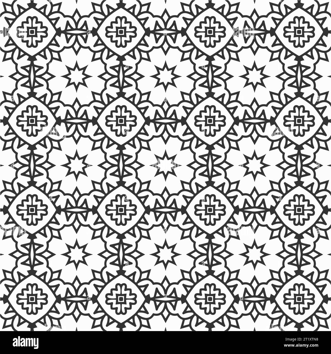 vector geometric pattern coloring page design Stock Vector Image & Art ...