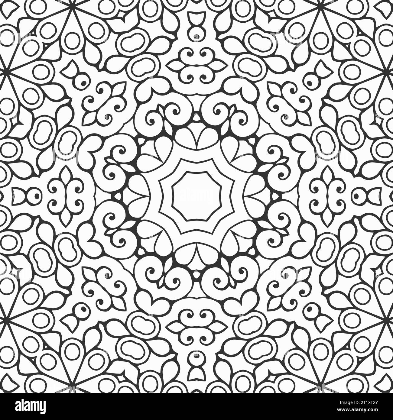 vector geometric pattern coloring page design Stock Vector Image & Art ...