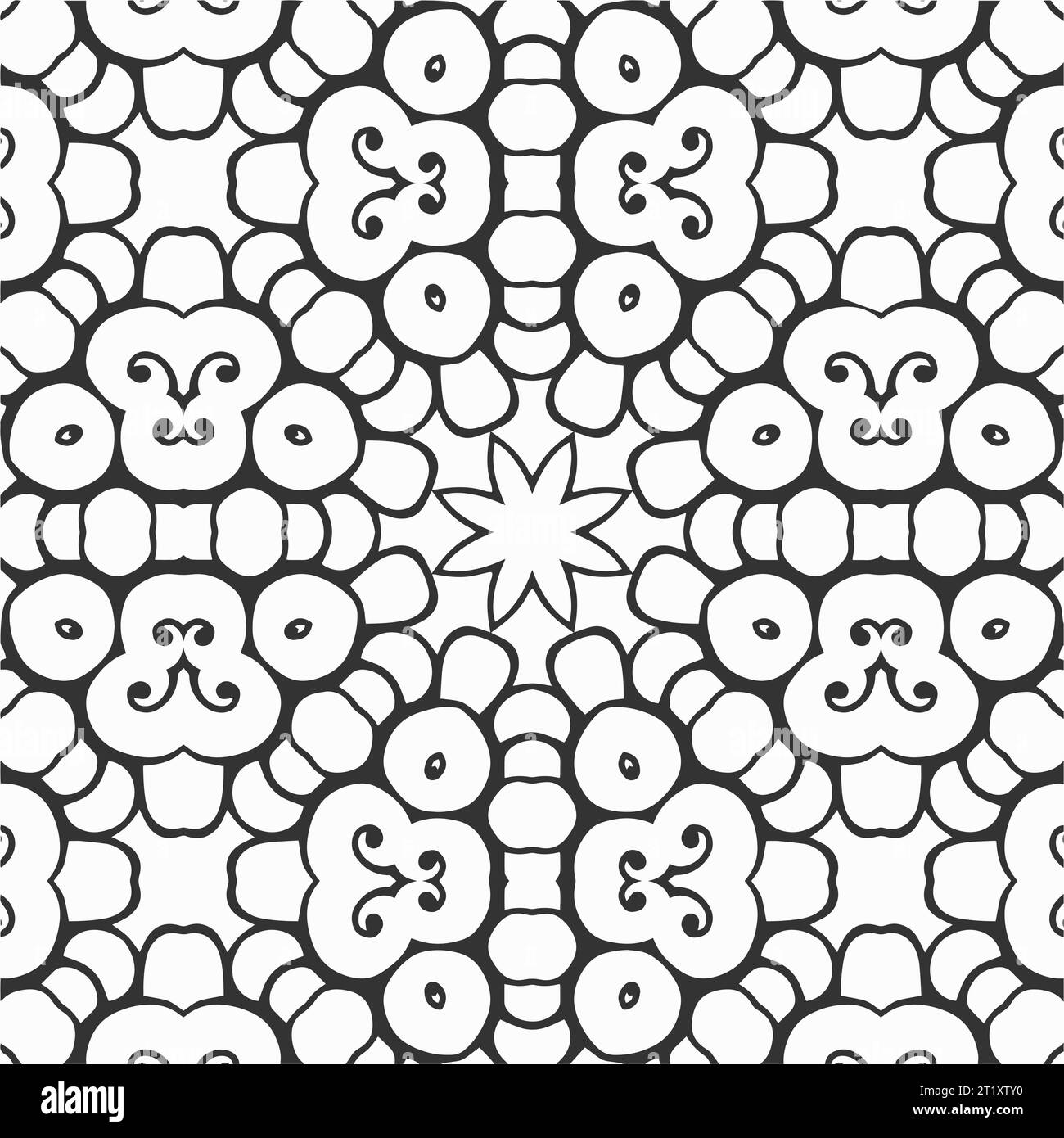 vector geometric pattern coloring page design Stock Vector Image & Art ...