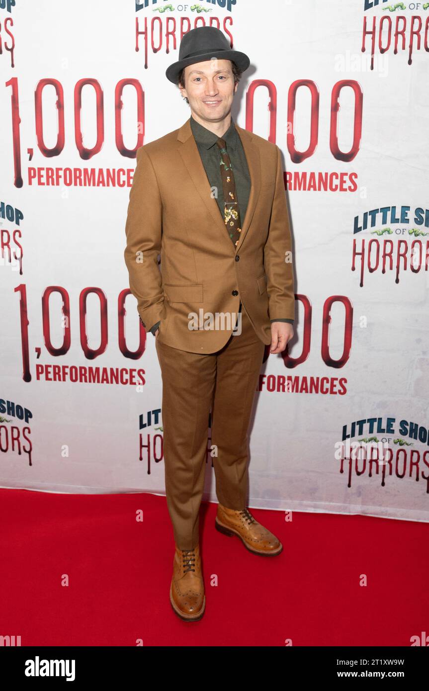 Bryce Pinkman attends celebration of 100th performance of Little Shop ...