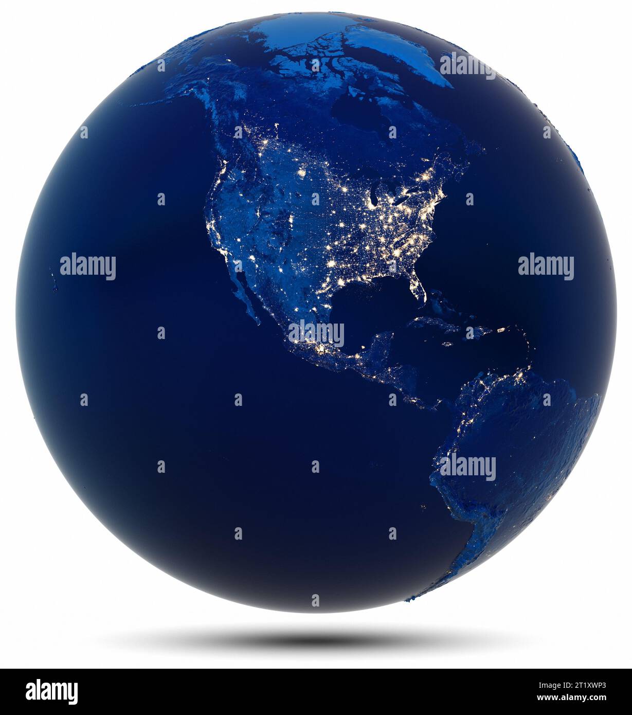 Planet Earth - America. Elements of this image furnished by NASA. 3d ...