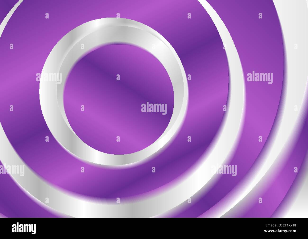 Violet and silver grey abstract glossy circles geometric background ...