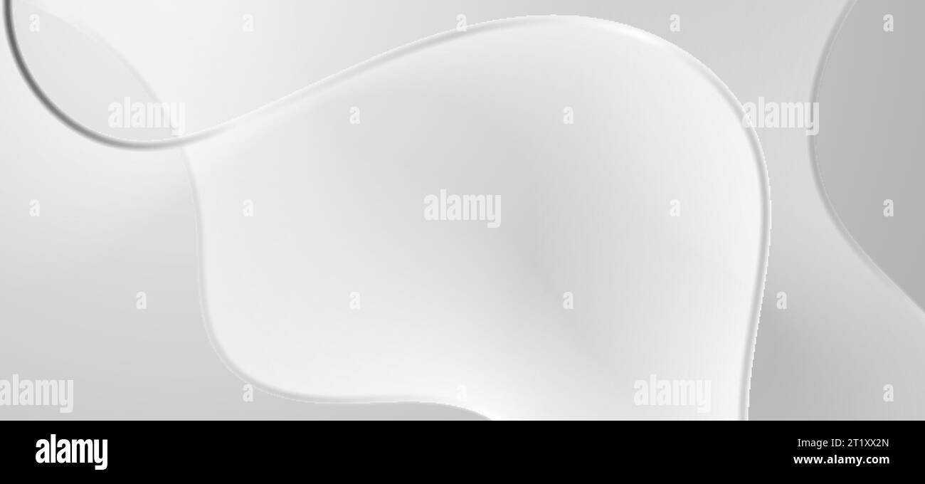 Light grey flowing smooth liquid waves abstract background. Vector ...