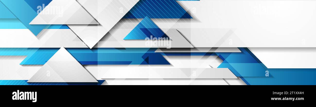 Abstract hi-tech geometric banner design with glossy triangles ...