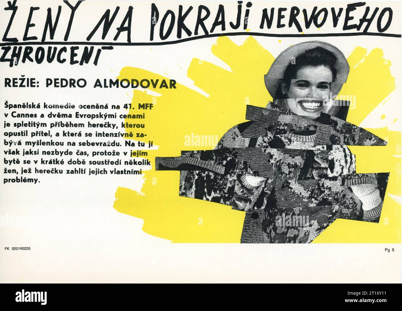 Czech mini poster for CARMEN MAURA and ANTONIO BANDERAS in MUJURES AL ...