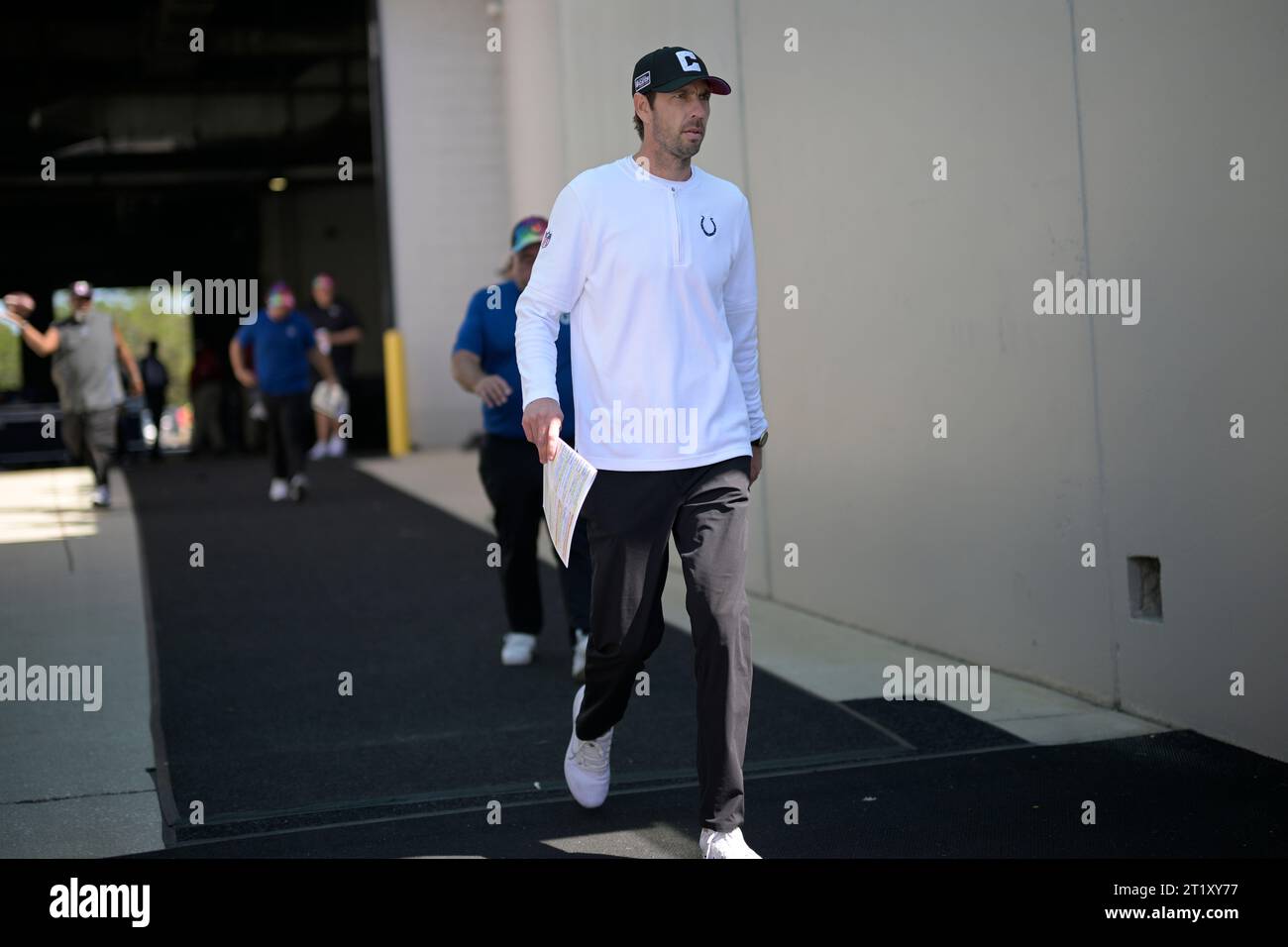 Indianapolis Colts head coach Shane Steichen walks to the field before ...