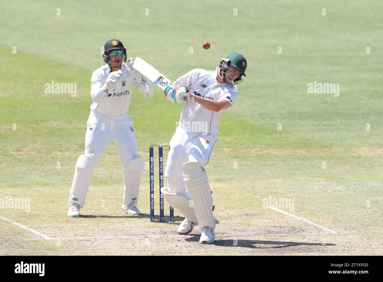 Perth, Australia. 16th Oct, 2023. Lawrence Neil-Smith of Tasmania ...
