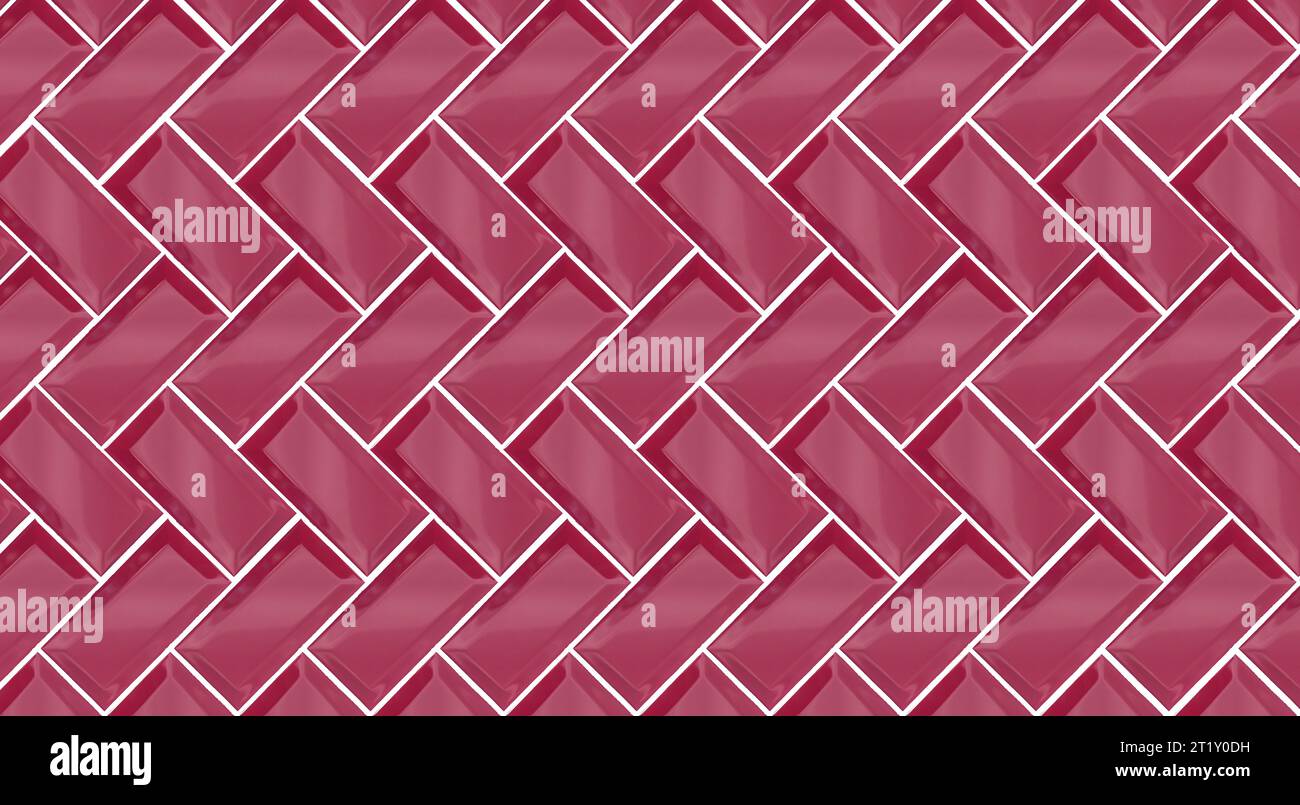 Red subway tile pattern hi-res stock photography and images - Alamy