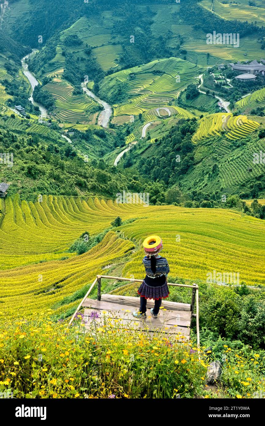 Admiring the amazing rice terraces of Mu Cang Chai, Yen Bai, Vietnam ...