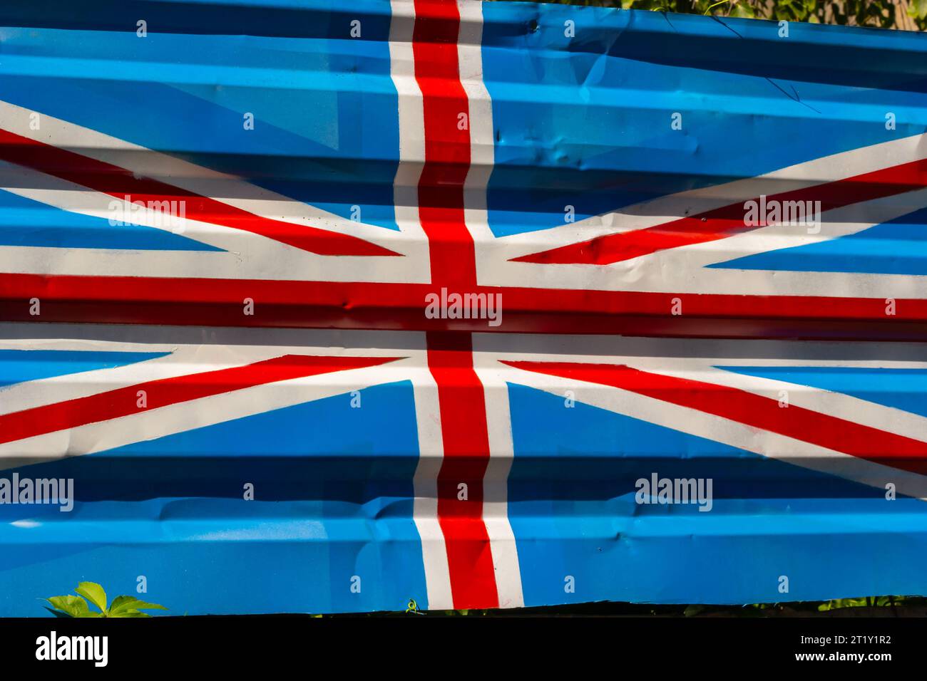 British flag on grunge metal texture background Stock Photo - Alamy