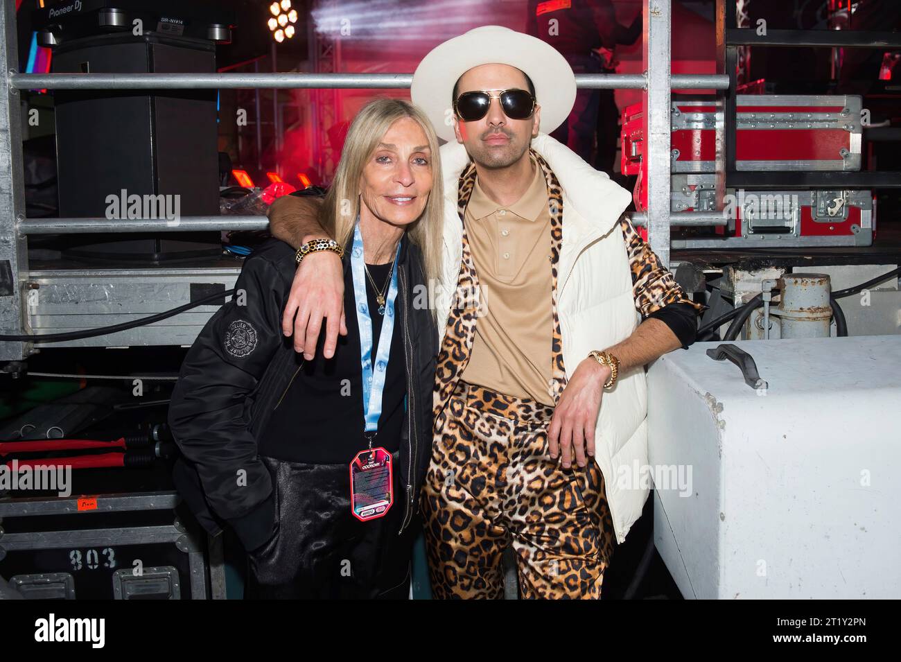 Monica Podell, left, and DJ Cassidy pose for a photo at The Cookout ...