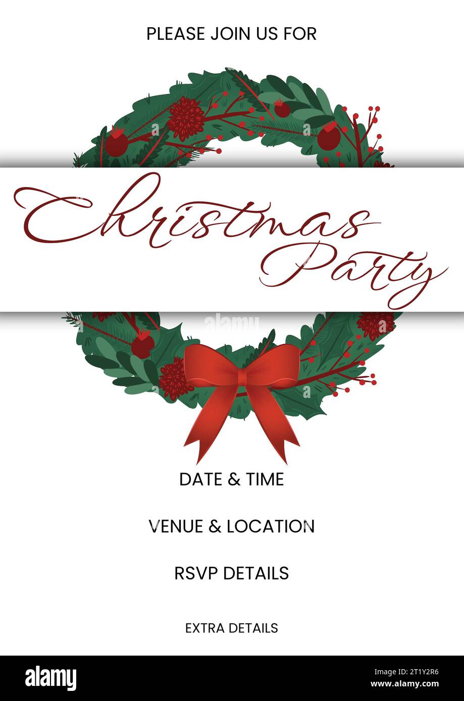 Please join us for christmas party with date, time, venue, location ...
