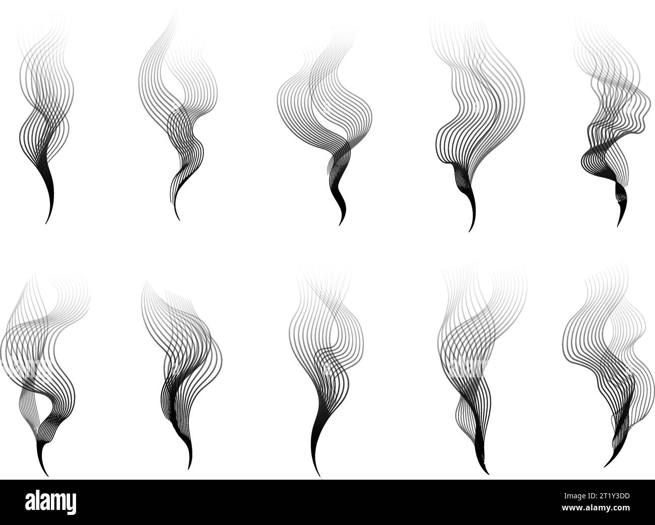Steaming lines sign set Stock Vector Image & Art - Alamy