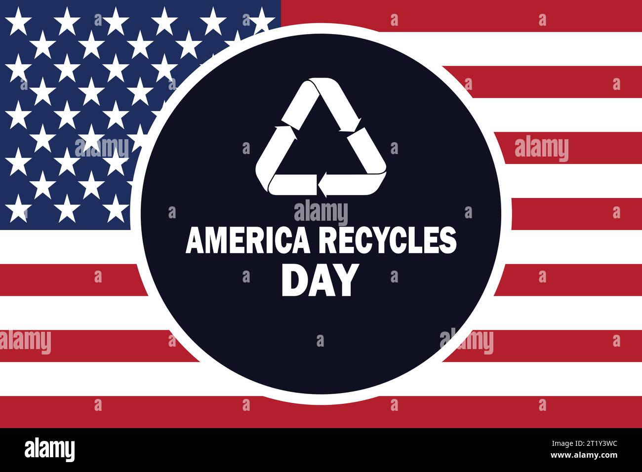 America Recycles Day vector illustration. Suitable for greeting card ...