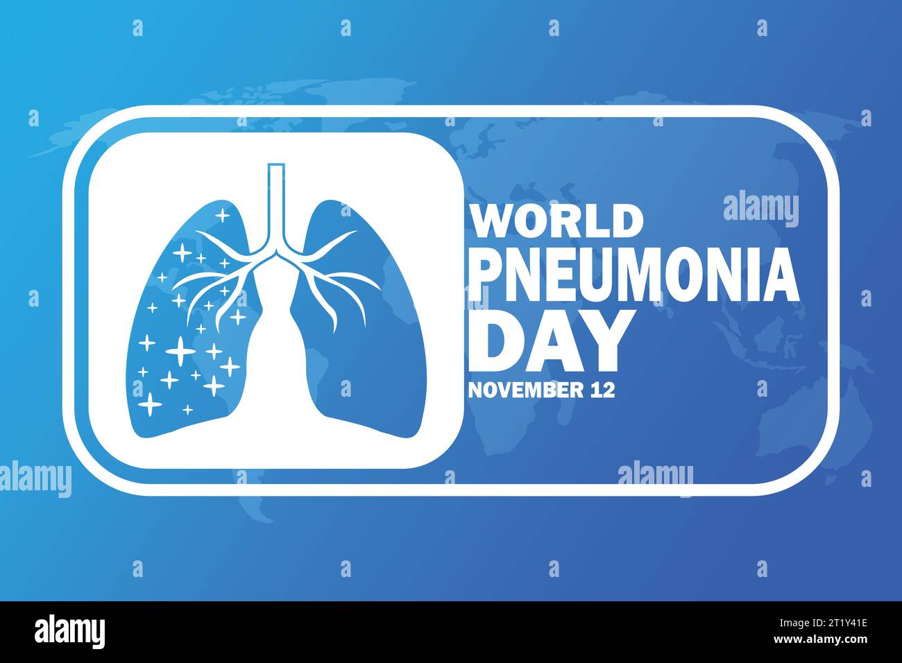 World Pneumonia day Vector illustration. November 12. Health concept ...