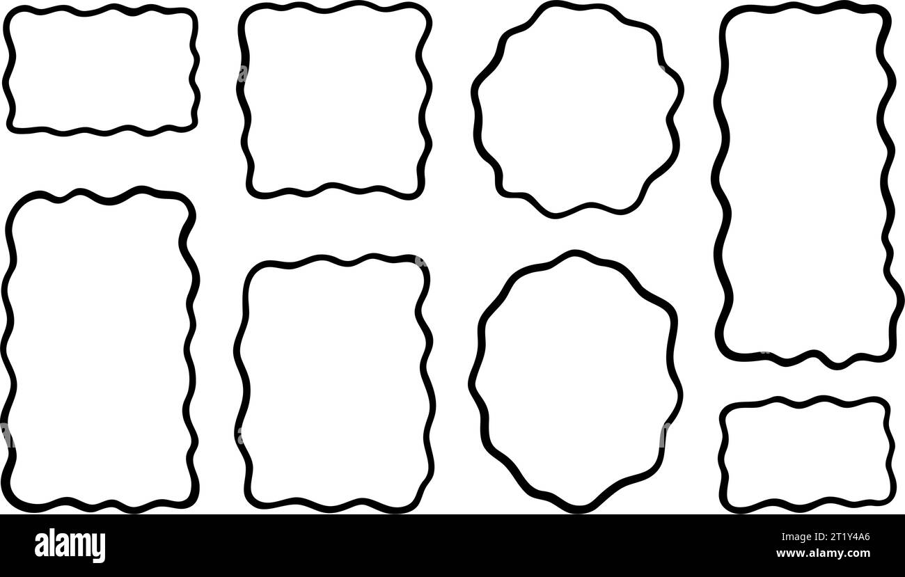 Wavy borders hi-res stock photography and images - Alamy