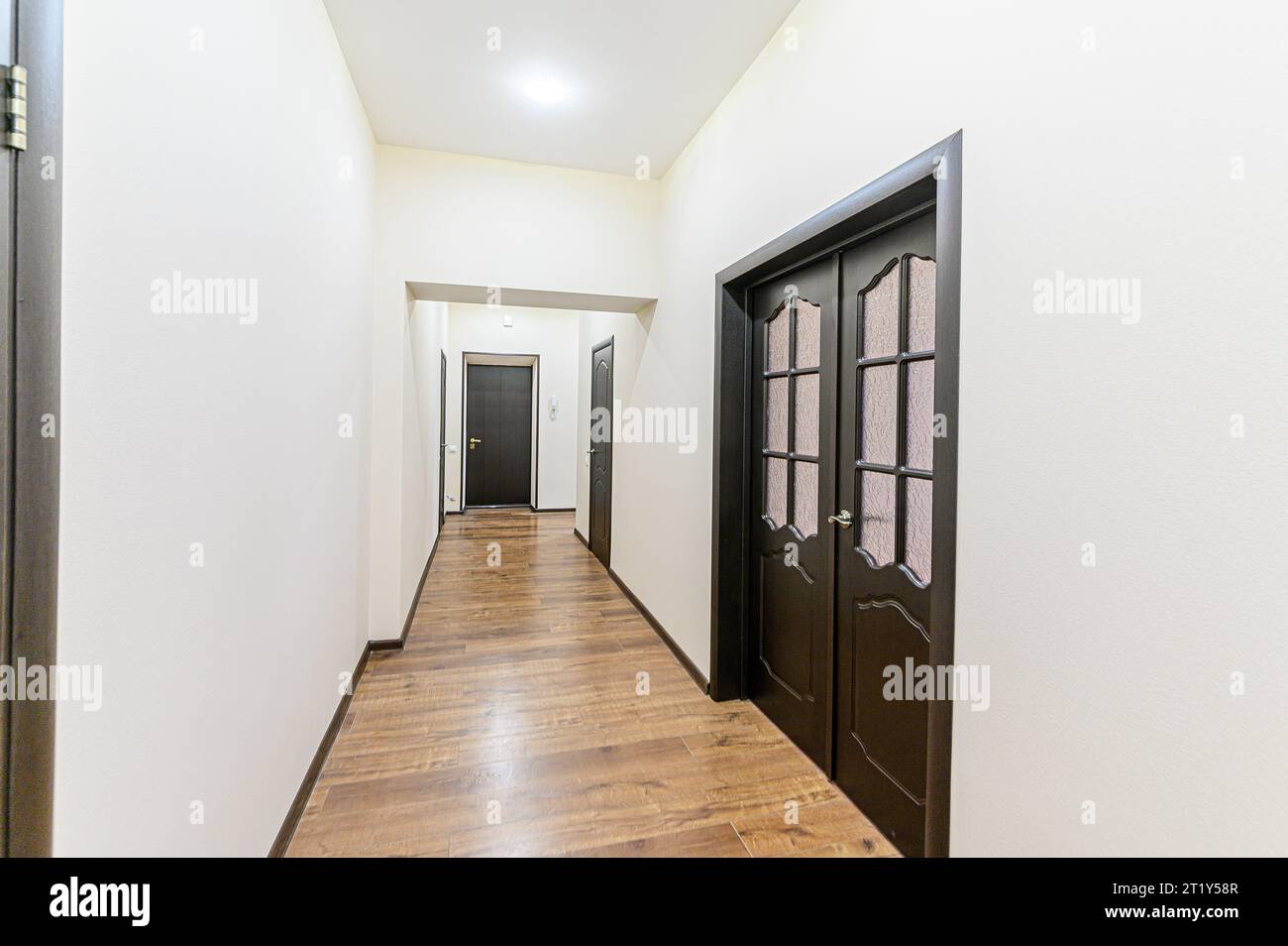 interior apartment room doors, renovation corridor lobby entrance hall ...