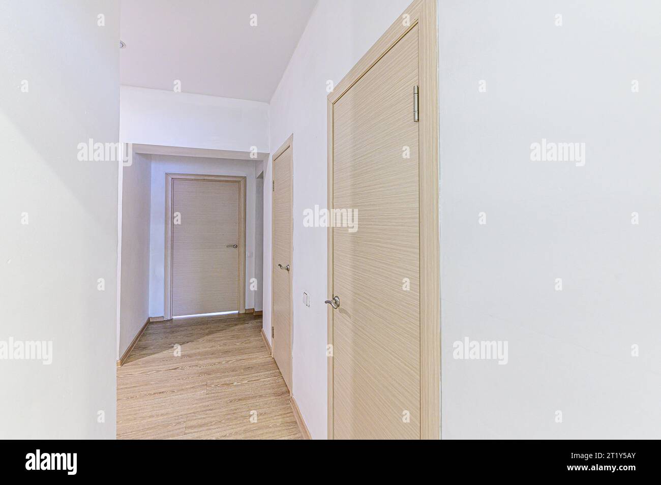 interior apartment room doors, renovation corridor lobby entrance hall ...