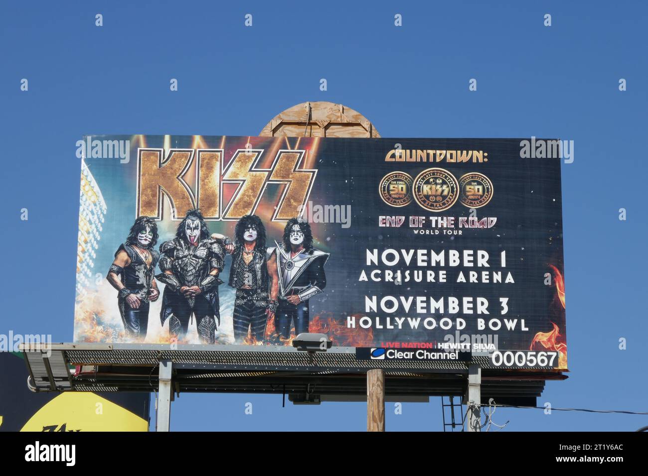 Los Angeles, California, USA 14th October 2023 KISS Hollywood Bowl ...