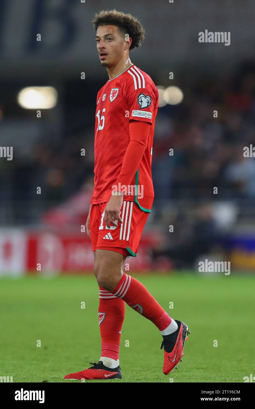 Ethan Ampadu of Wales during the UEFA Euro 2024 Qualifiers match Wales ...