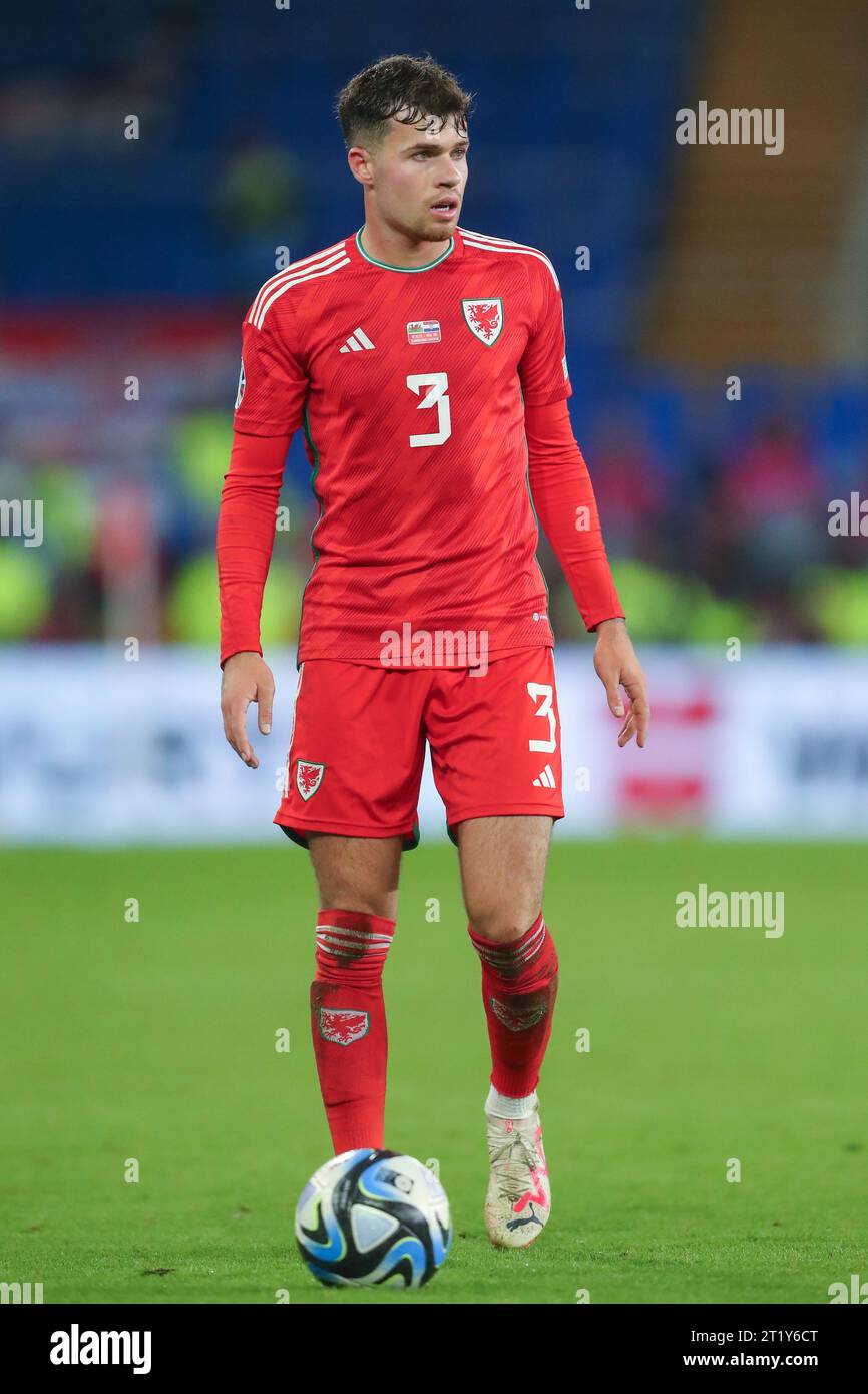 Neco Williams of Wales during the UEFA Euro 2024 Qualifiers match Wales ...