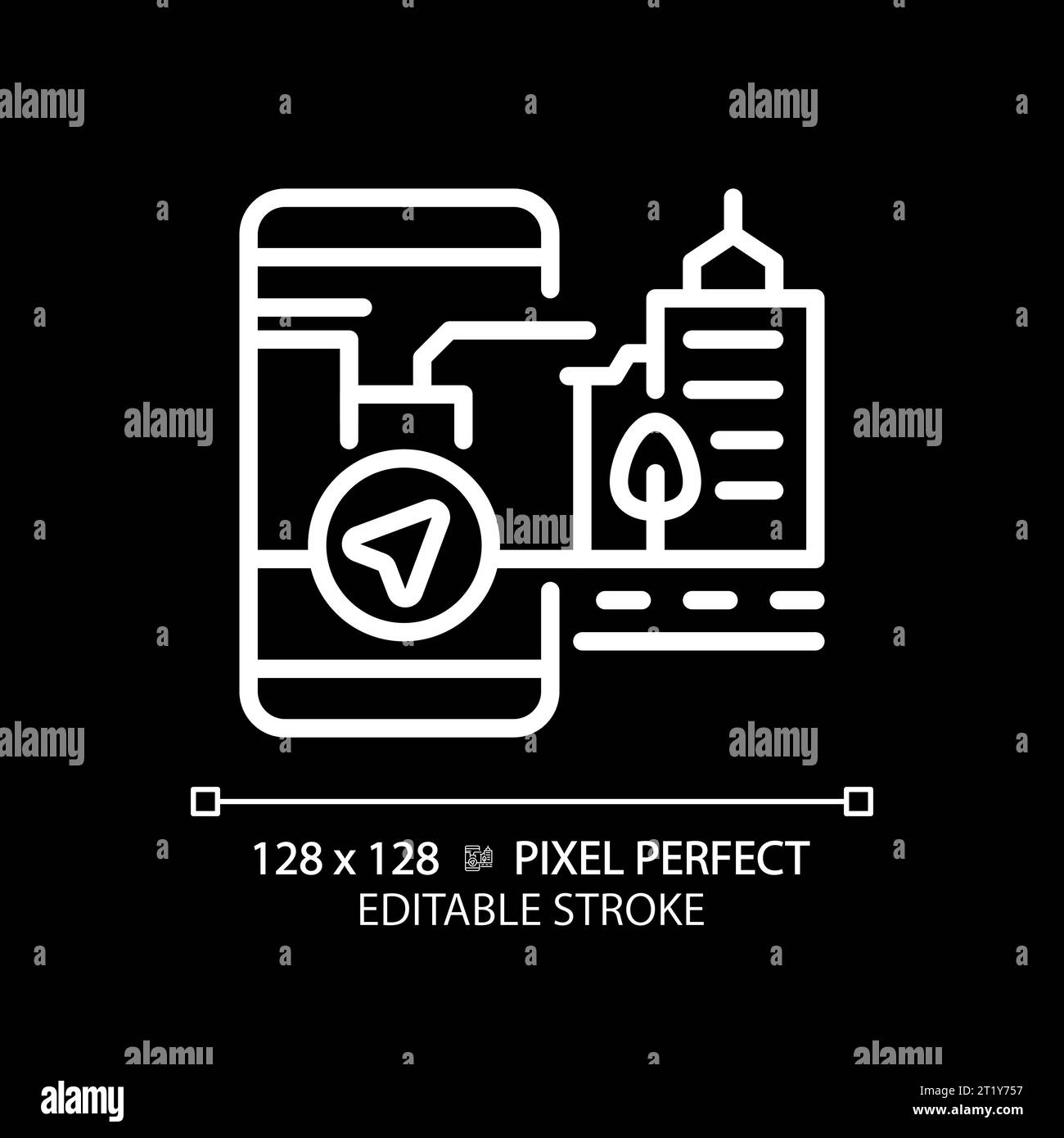 Augmented reality navigation Stock Vector Images - Alamy