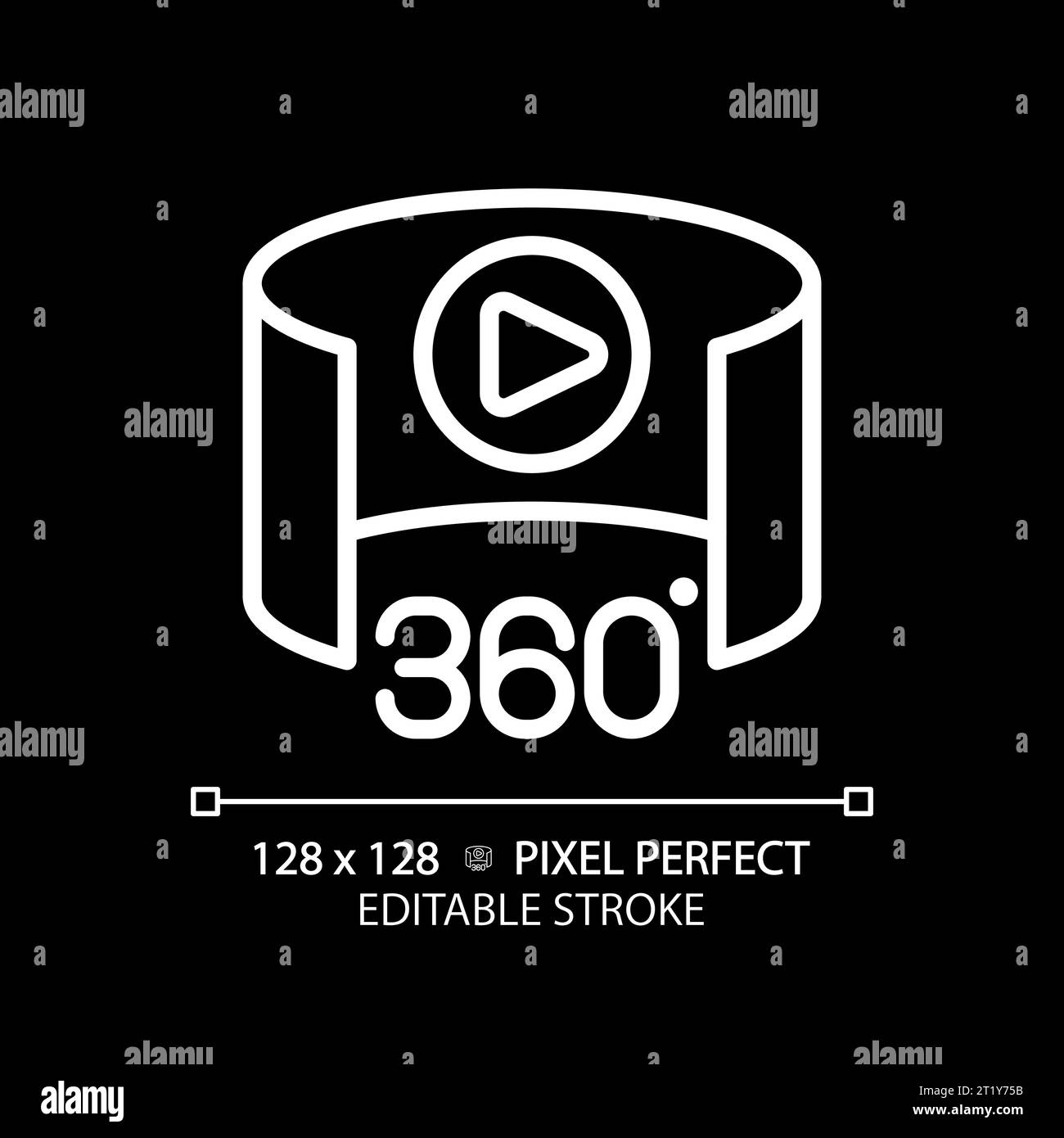 White line ar augmented reality Black and White Stock Photos & Images ...