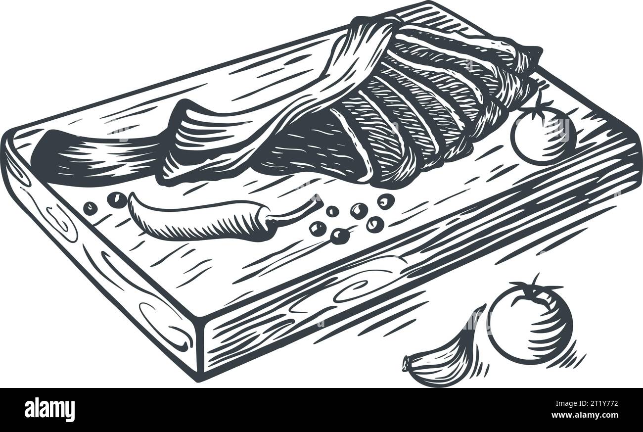 Fresh beef steak pepper Stock Vector Images - Alamy