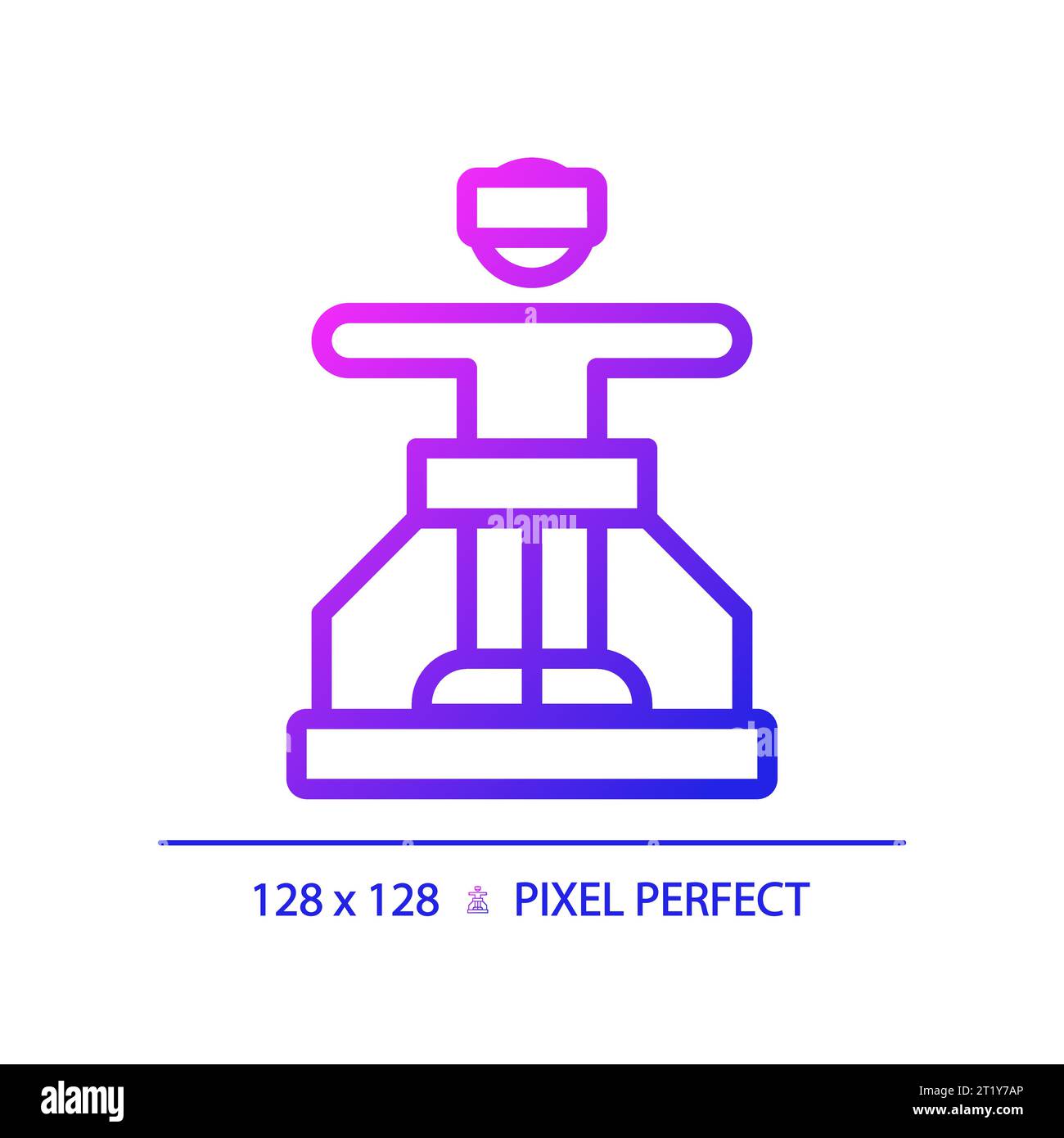 2D thin linear gradient hologram icon Stock Vector Image & Art - Alamy