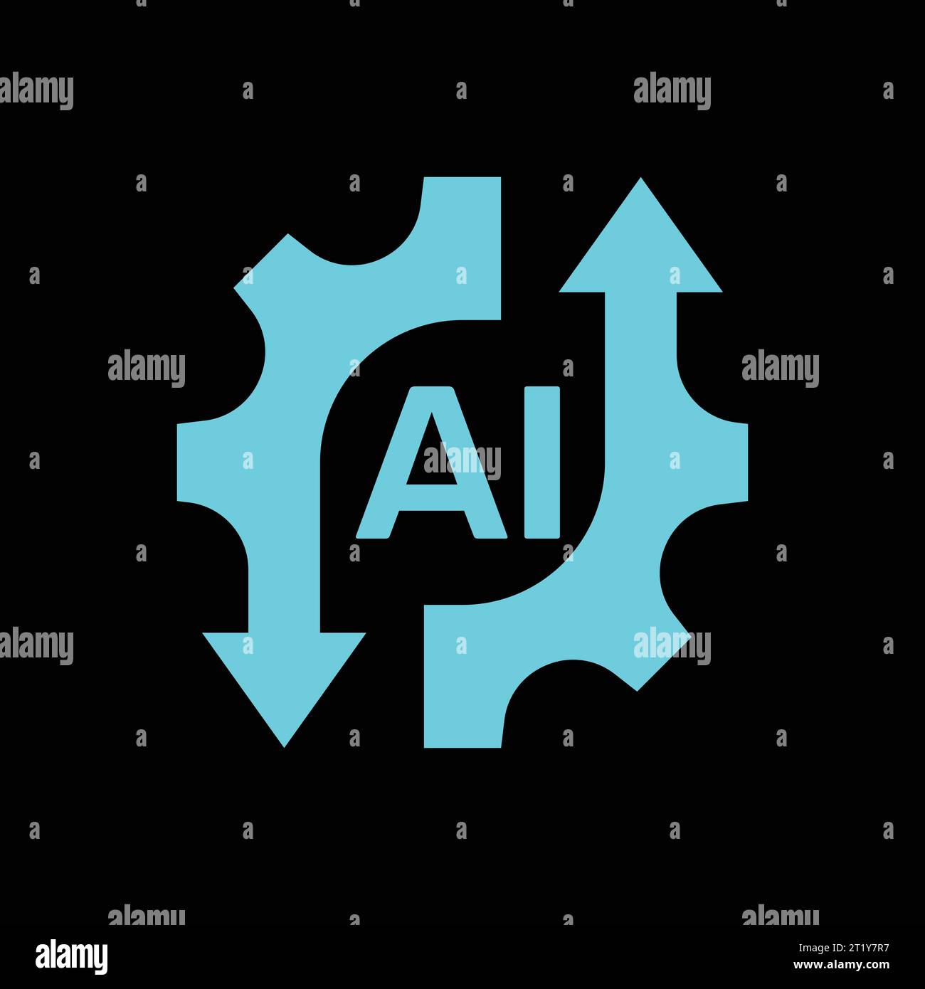 Ai integration logo Stock Vector Images - Alamy