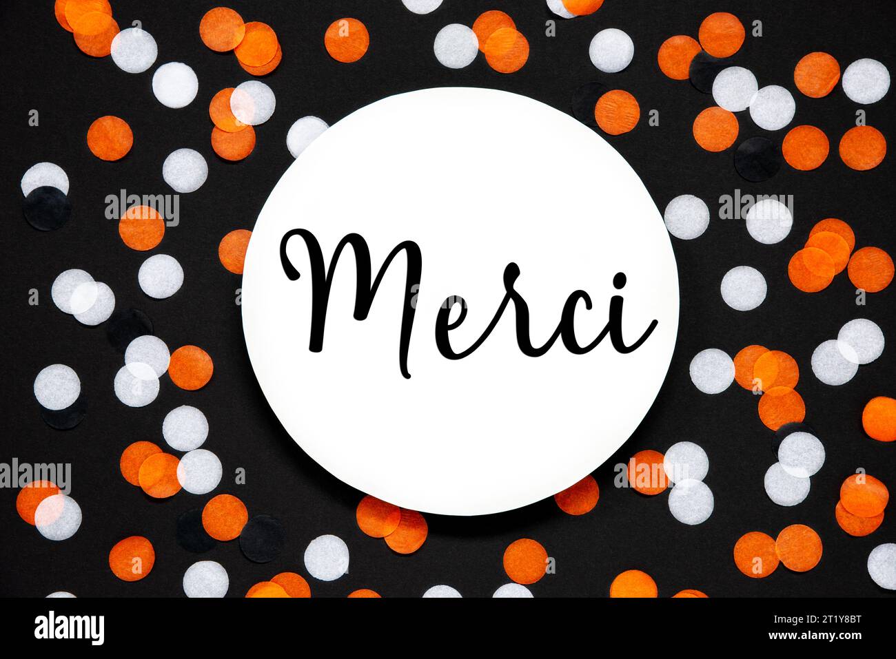 Autumn and Halloween Background With Text Merci Stock Photo - Alamy