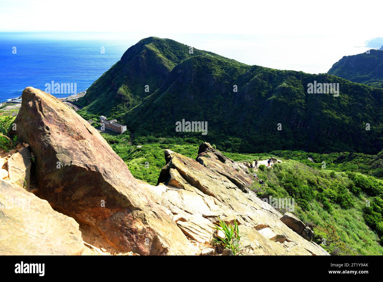 Mountain view of Jinguashi and Jiufen area a popular tourist ...