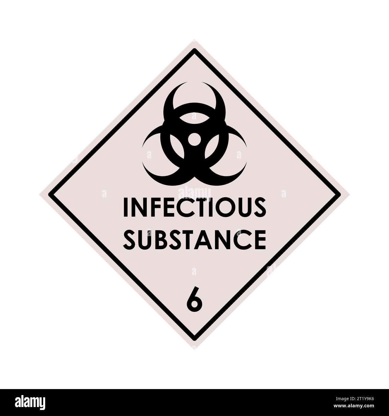 Infectious substance color element. Hazardous material vector icon ...