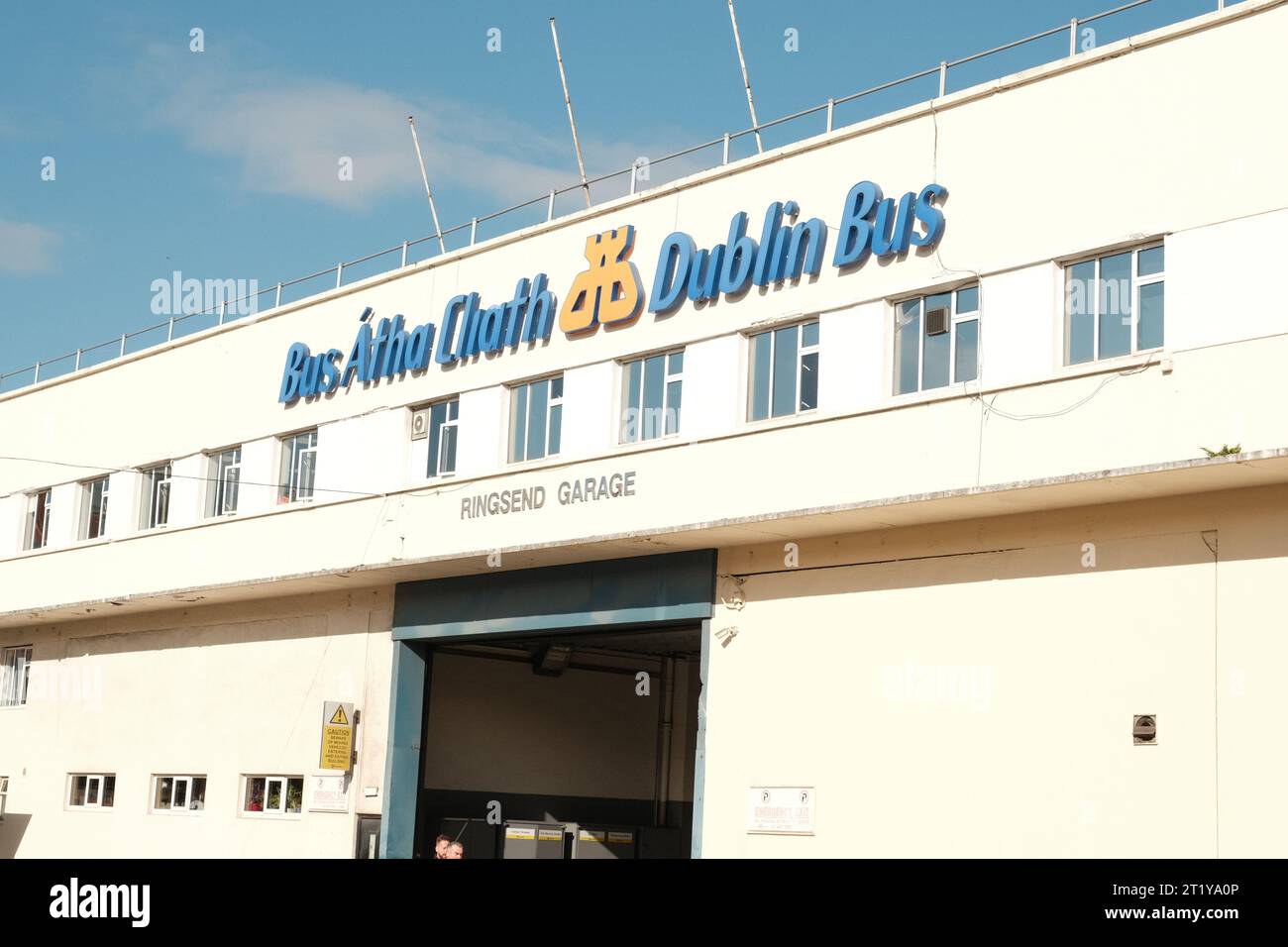 DUBLIN, IRELAND, OCTOBER 12 2023: Dublin Bus Ringsend Station Depot ...