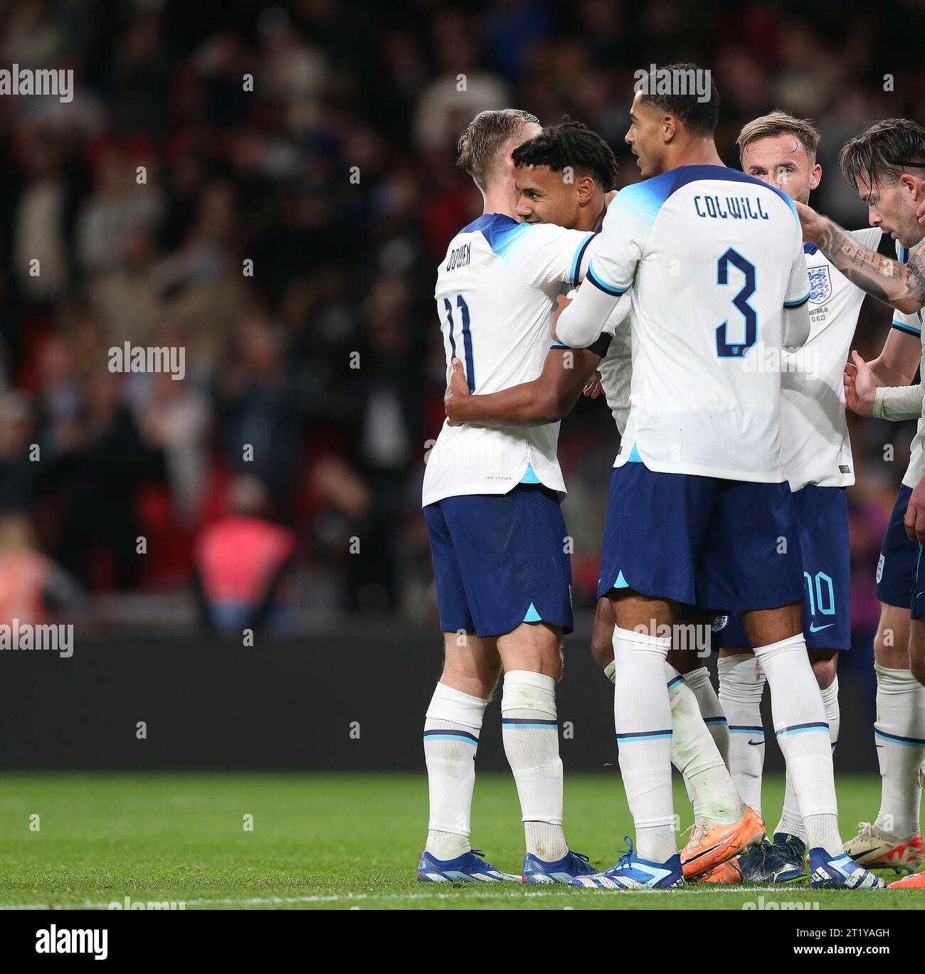 GOAL 1-0, Ollie Watkins of England & Aston Villa goal celebration ...