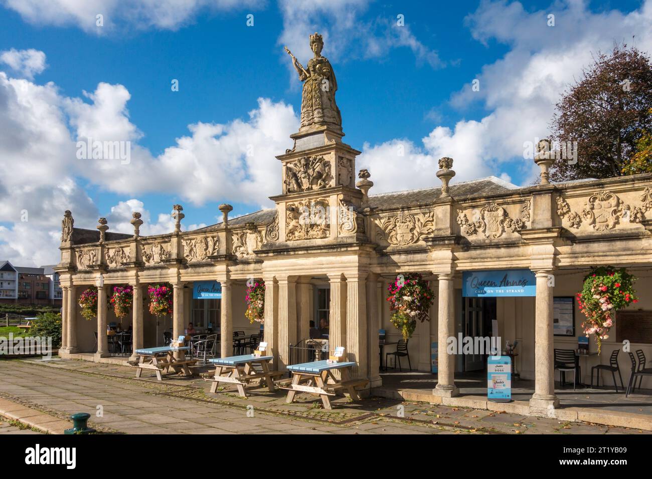 Queen Anne's Cafe on the Strand, Barnstaple, Devon. Built as the ...