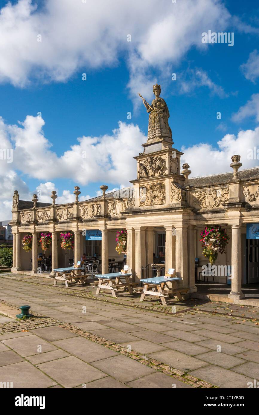 Queen Anne's Cafe on the Strand, Barnstaple, Devon. Built as the ...