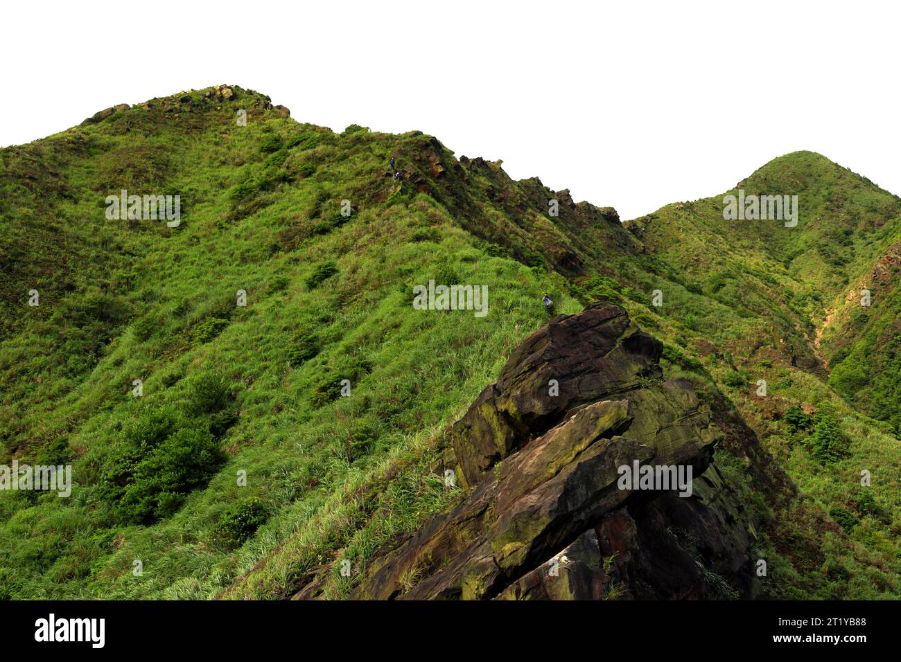 Mountain view of Jinguashi and Jiufen area a popular tourist ...