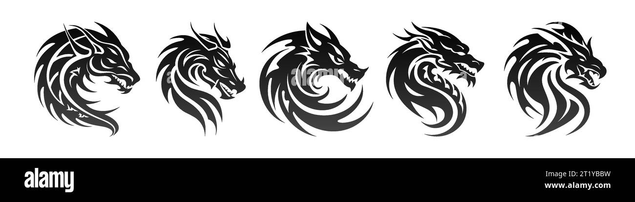 Simple Dragon Head Designs