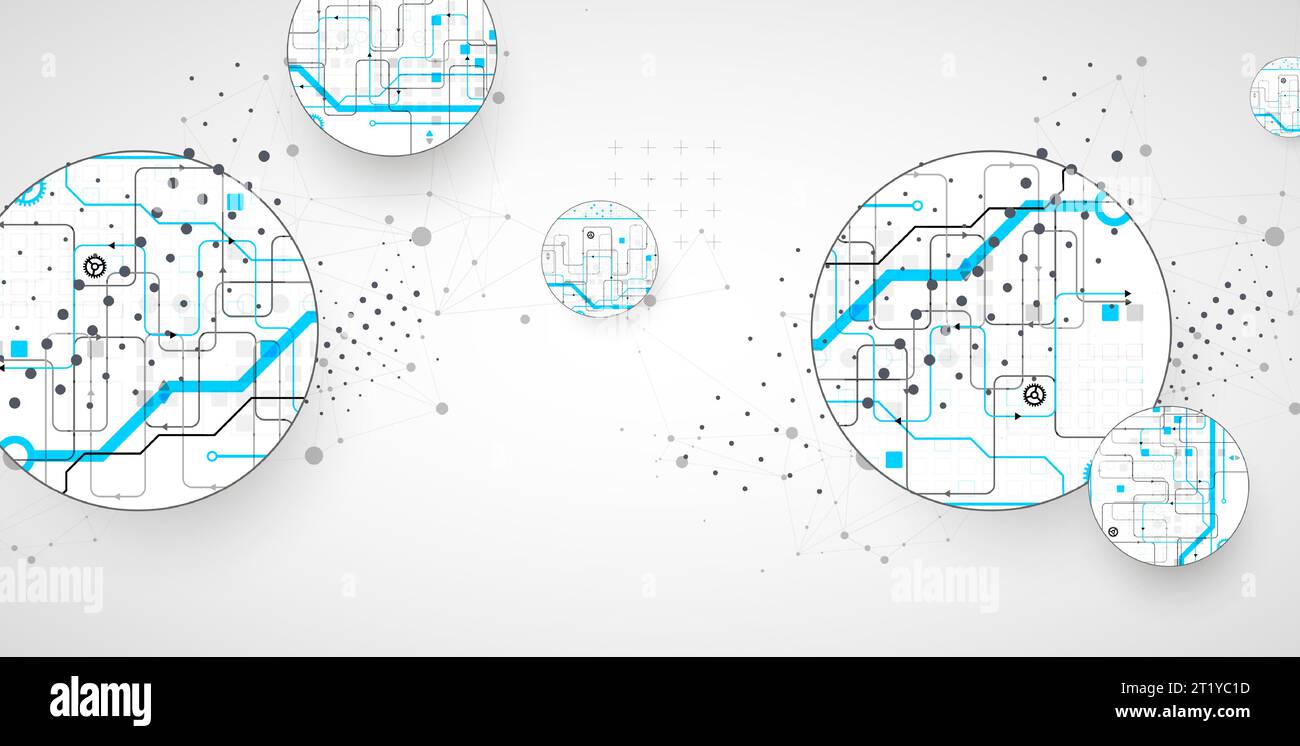 Abstract technology background. Communication concept, futuristic ...