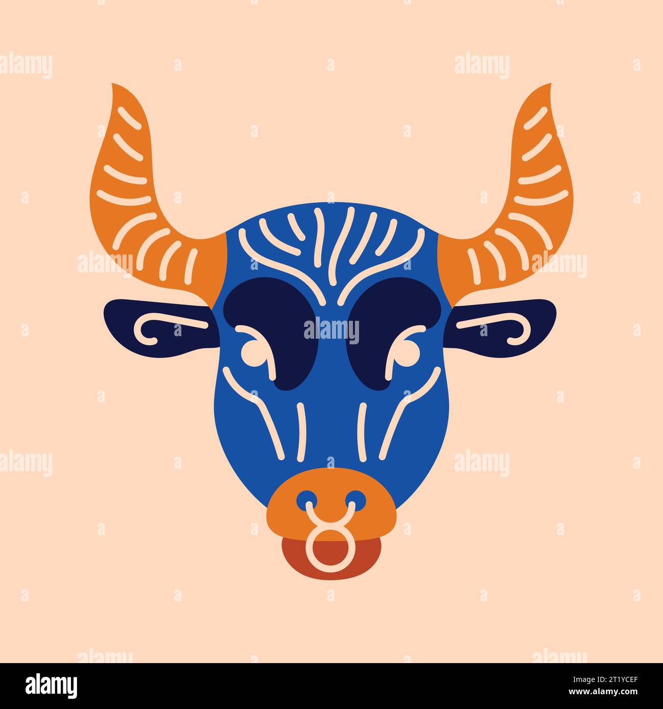 Taurus color concept. Zodiac sign. Astrology and horoscope. Predictions ...