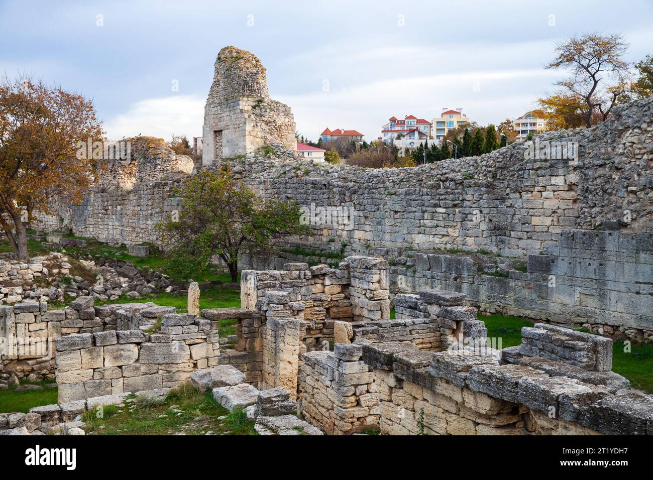 Ruins of the ancient Chersonesus Greek colony, historiacl landmark of ...